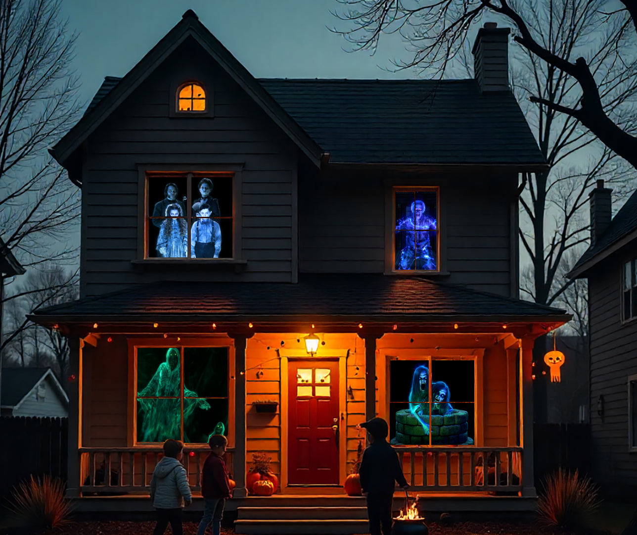 HoliScapes® USB Projector Kit - Spooky Halloween Hollusion + Projector ...